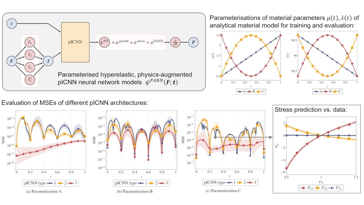 Parameterized material models with physics-augmented neural networks – Cyber-Physical Simulation ...